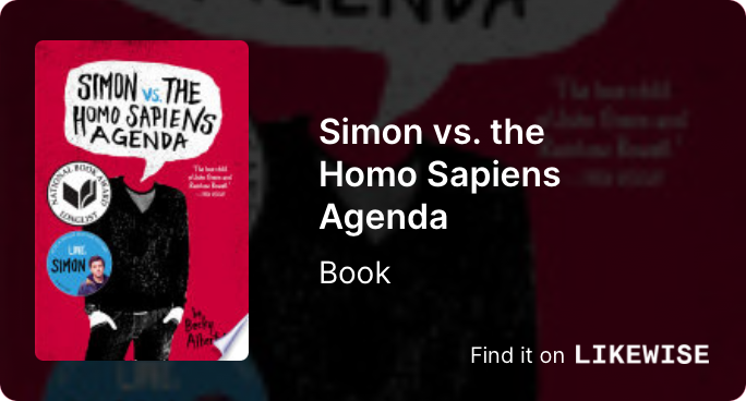 Simon vs. the Homo Sapiens Agenda (2015) by Becky Albertalli | Likewise ...