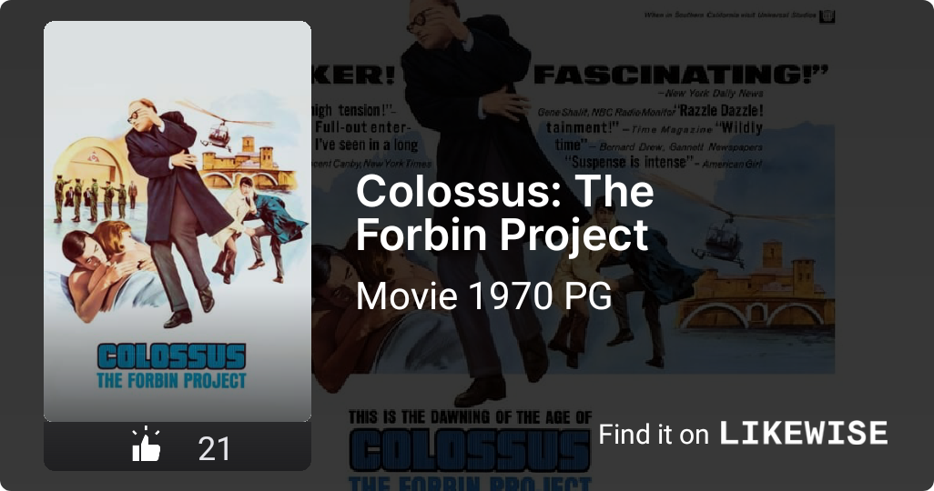 Colossus The Forbin Project Poster