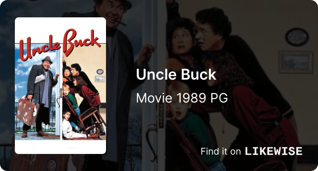 Uncle Buck Movie Poster